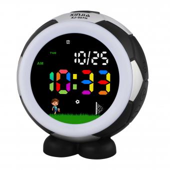 Custom Electronic Table Alarm Clock Football Clock LED Multi-Functiuon ...